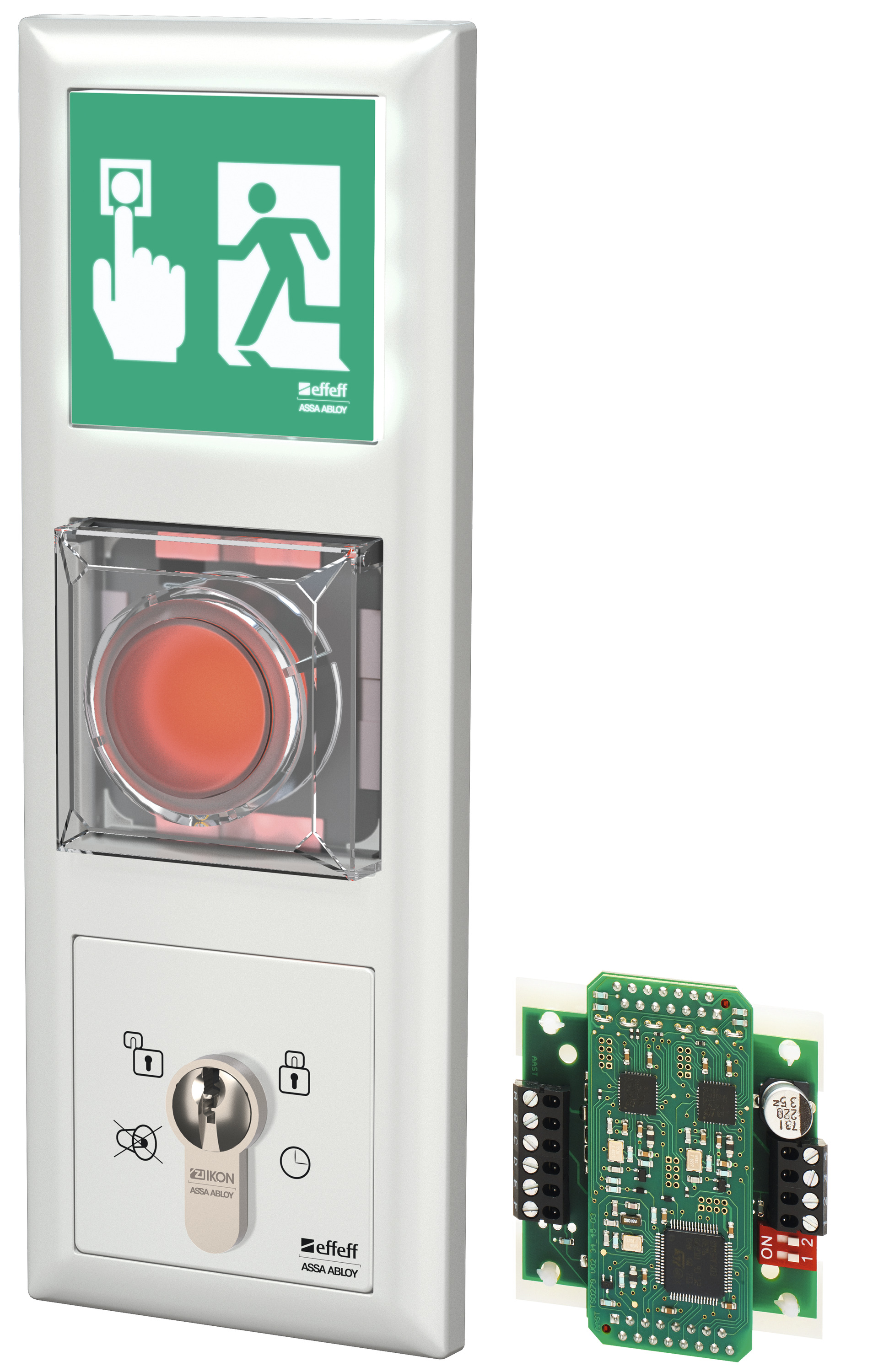 ePED® terminal, flush-mounted with illuminated pictogram included ...